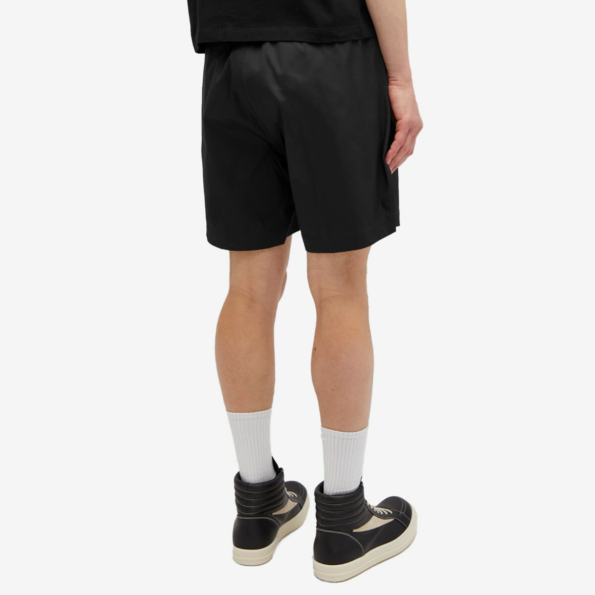 Rick Owens Men's Bela Heavy Cotton Boxer in Black Rick Owens