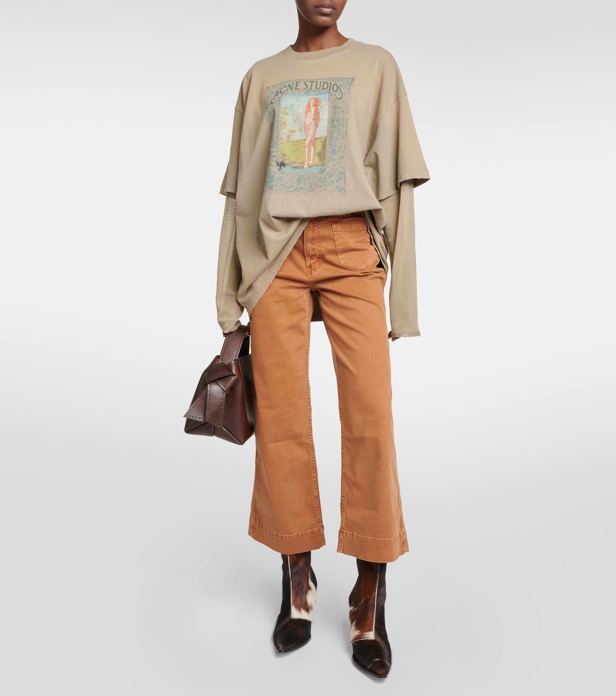 Frame Utility high-rise straight jeans Frame Denim