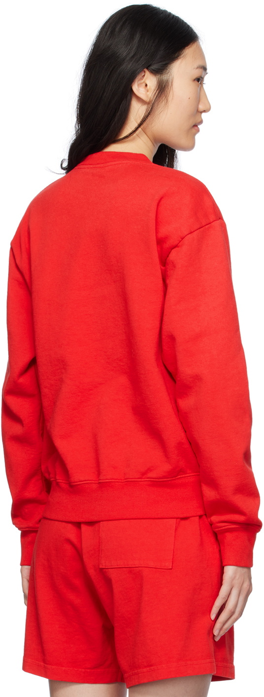 Sporty & Rich Red Prep Sweatshirt Sporty & Rich