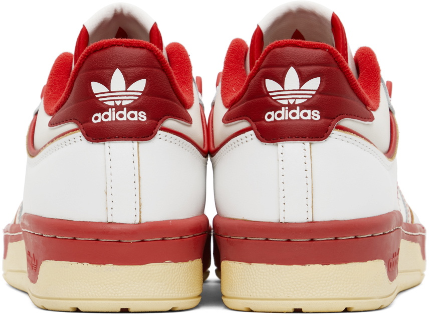 adidas Originals White & Red Rivalry Low 86 Sneakers adidas Originals