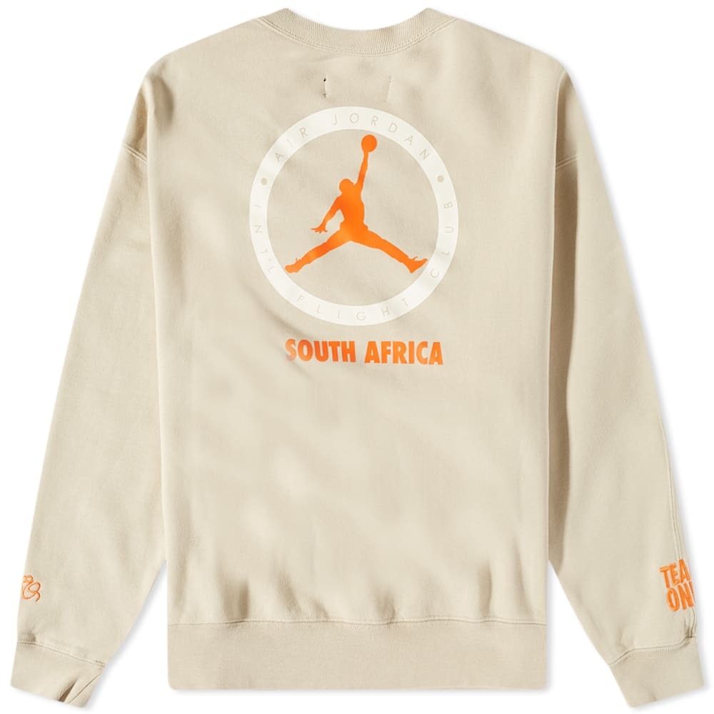 Air Jordan Women's x Shelf Life Crew Sweat in Rattan/Total Orange Nike ...