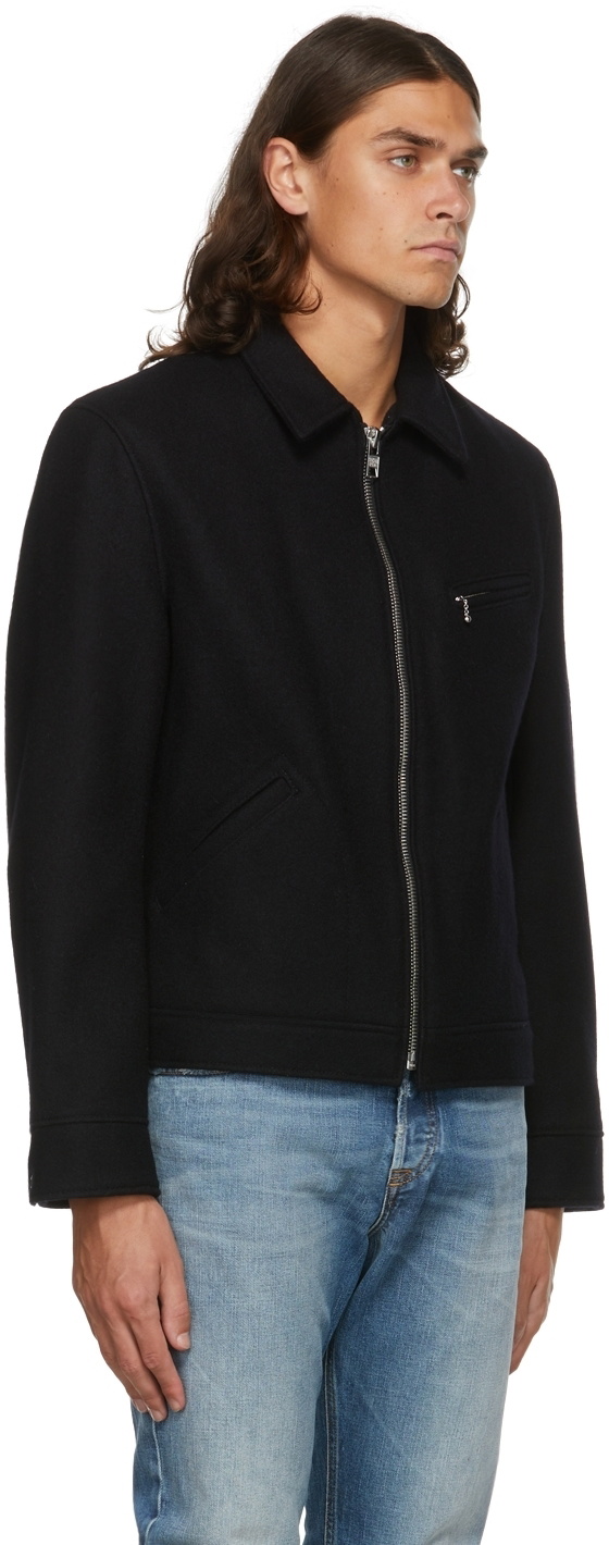 Schott Navy Wool Mechanics Jacket Schott