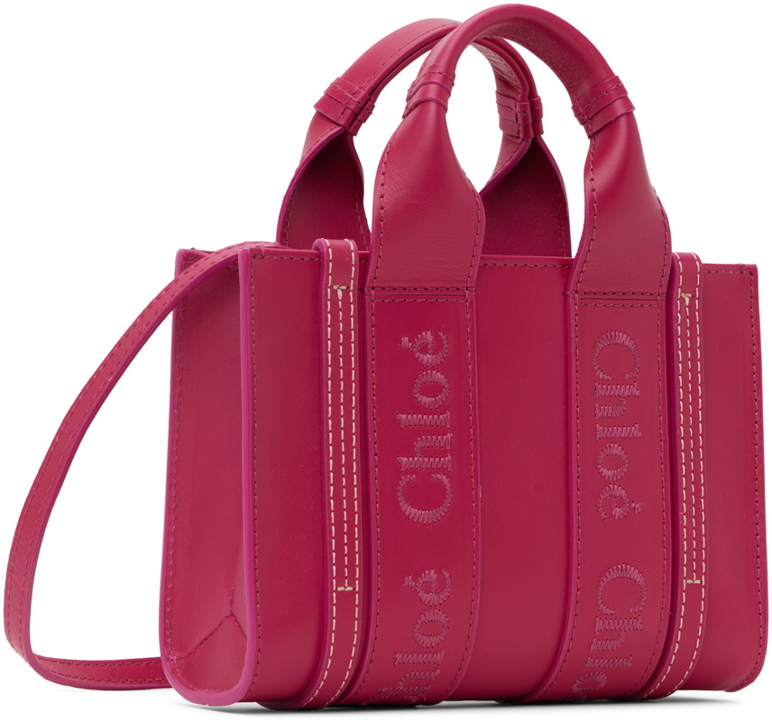 Chloé Pink Mini Woody Shoulder Bag Chloe