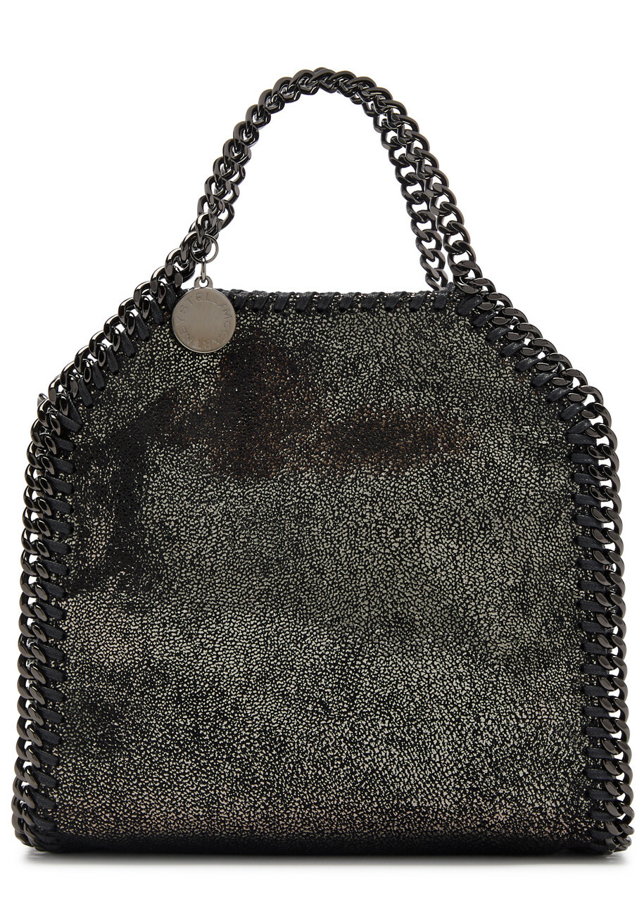 Stella Mccartney Falabella Tiny Metallic Faux Suede Tote - Metallic ...