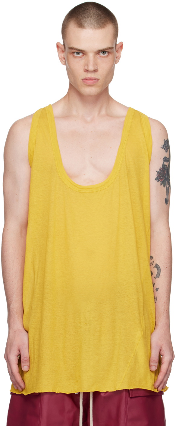 Rick Owens Yellow Fog Tank Top Rick Owens
