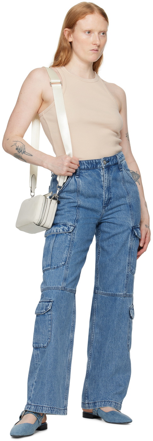 rag & bone White Cami Chain Camera Bag Rag and Bone