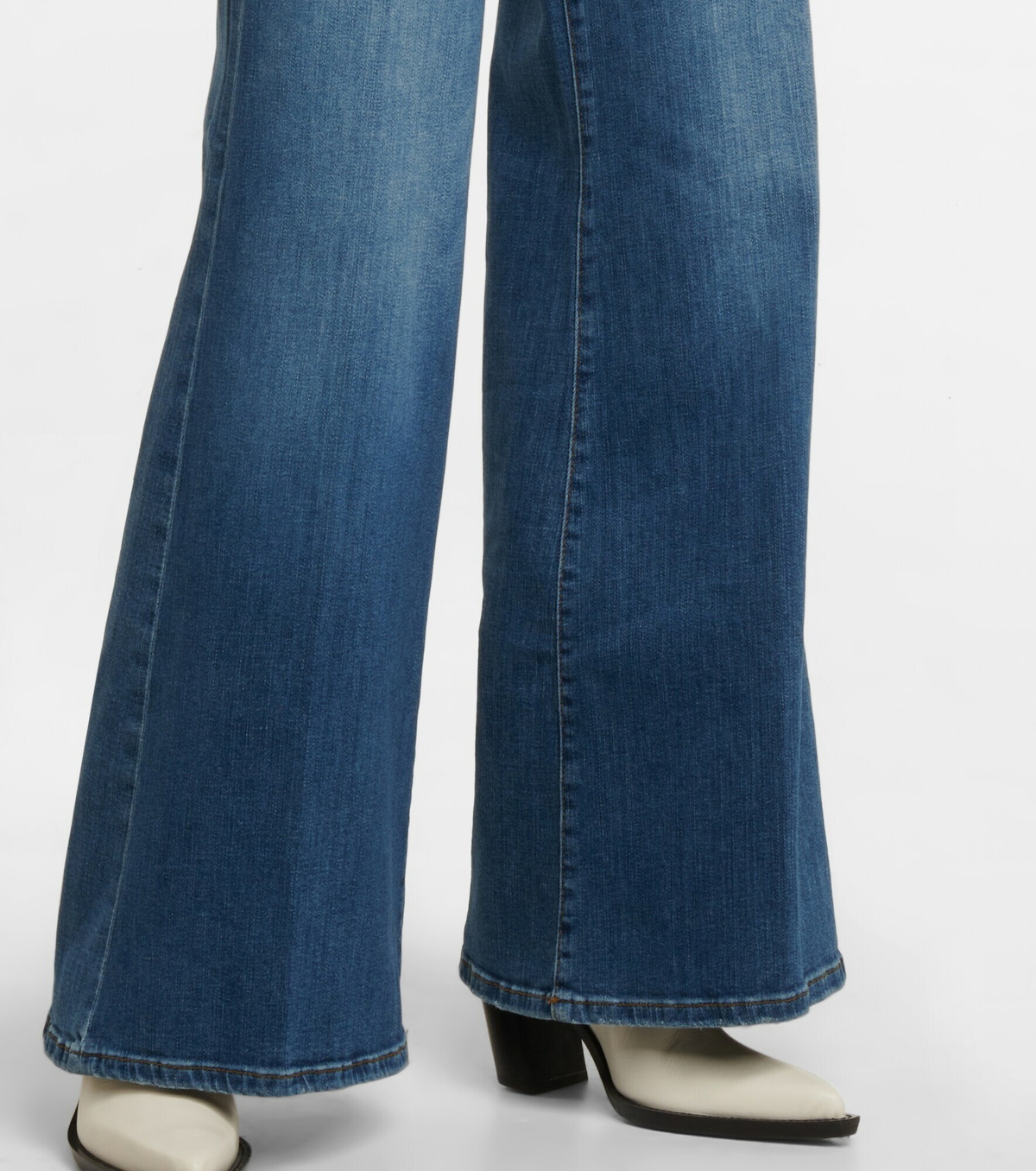 Frame - Le Palazzo high-rise wide-leg jeans Frame Denim