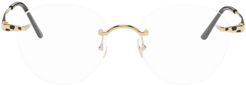 Cartier Gold Round Optical Glasses Cartier