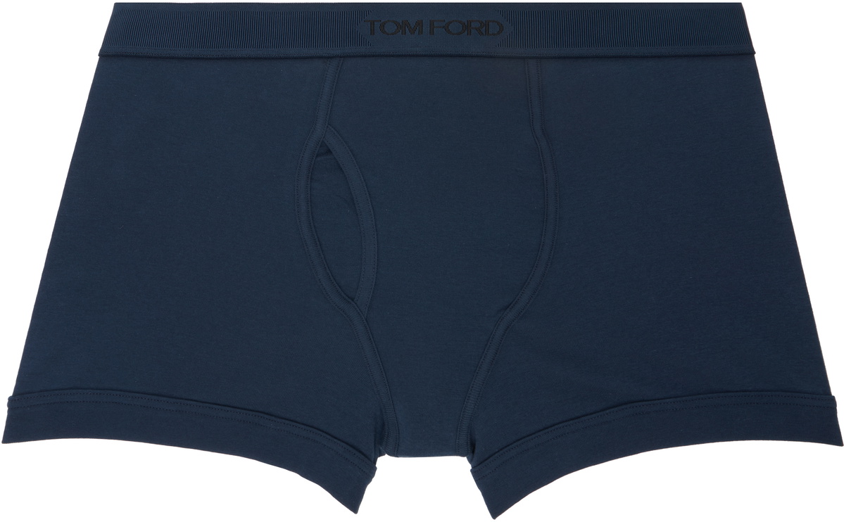 TOM FORD Navy Cotton Stretch Jersey Boxer Briefs TOM FORD