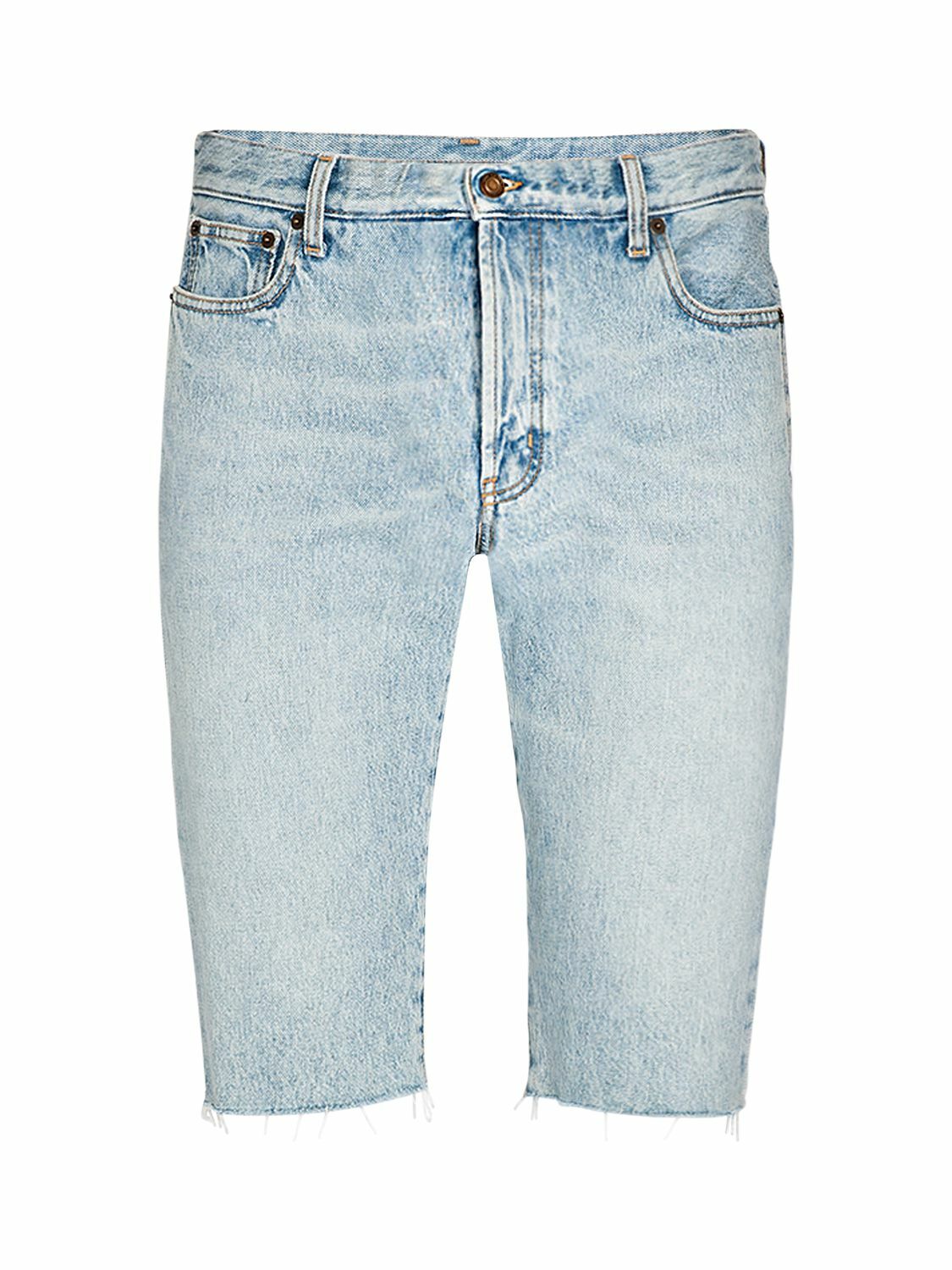 SAINT LAURENT - Relaxed Denim Shorts Saint Laurent