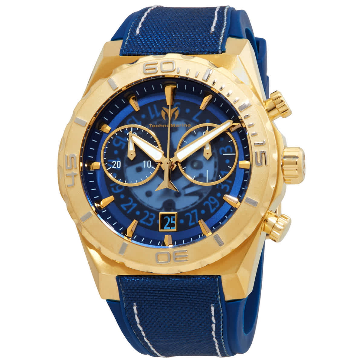 Technomarine Reef Chronograph Quartz Blue Dial Mens Watch TM-519009 ...