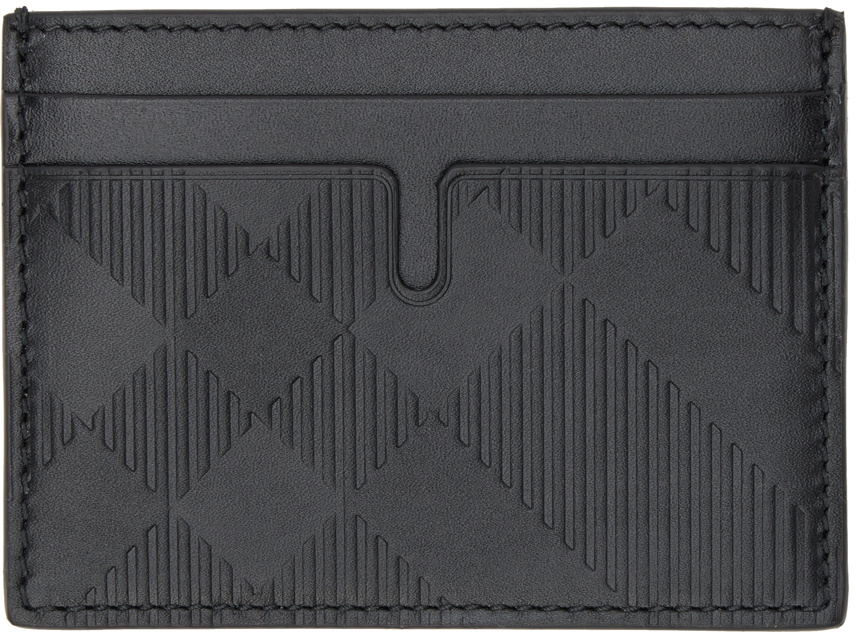 Burberry Black Check Card Holder Burberry