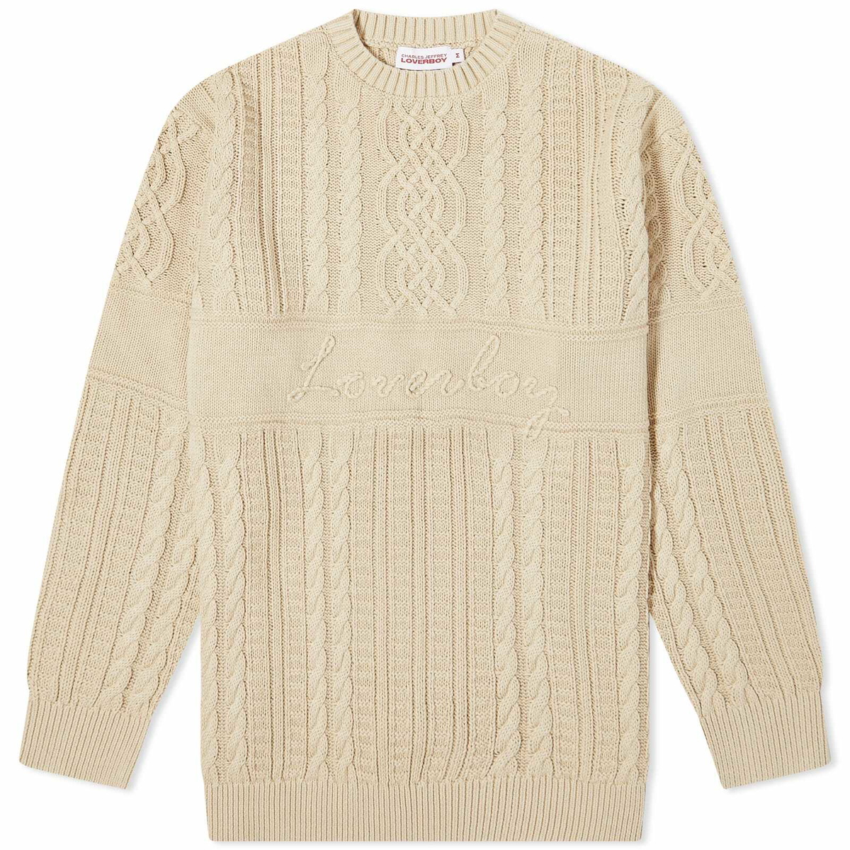 Charles Jeffrey Women's Sailor Loverboy Logo Sweater in Ecru Charles ...