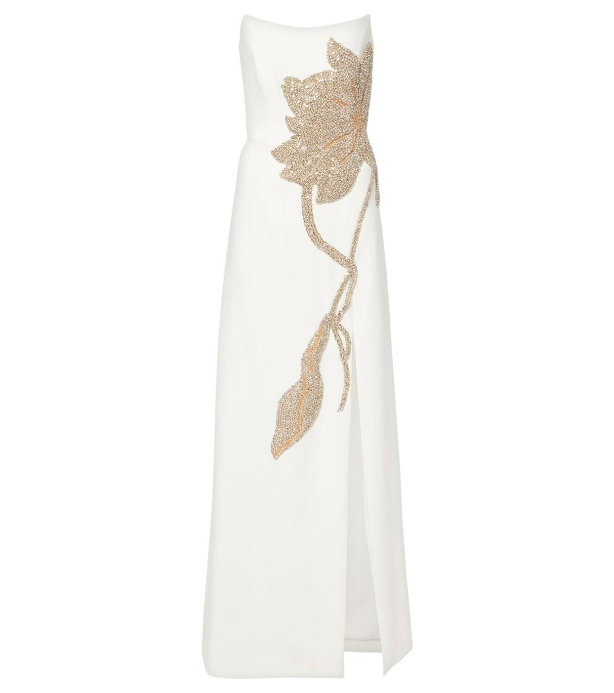 Costarellos Fara embellished crêpe bustier gown Costarellos