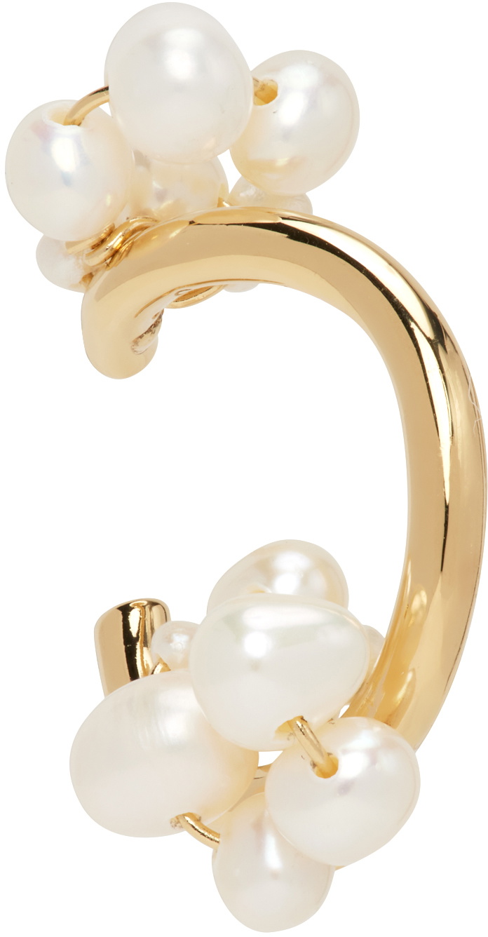 Completedworks Gold Surfacing Single Ear Cuff Completedworks