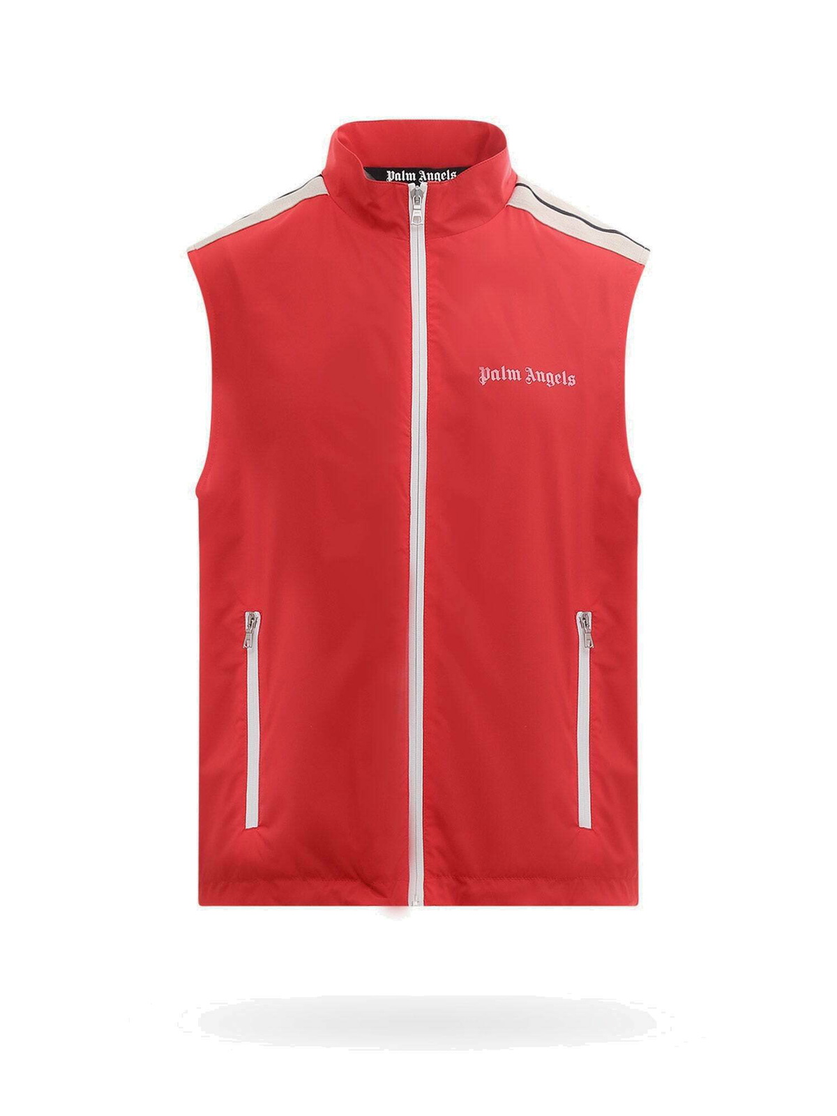 Palm Angels Vest Red Mens Palm Angels