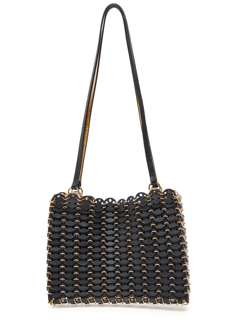 Rabanne 1969 Disc Leather Shoulder bag - Black - One Size Paco Rabanne