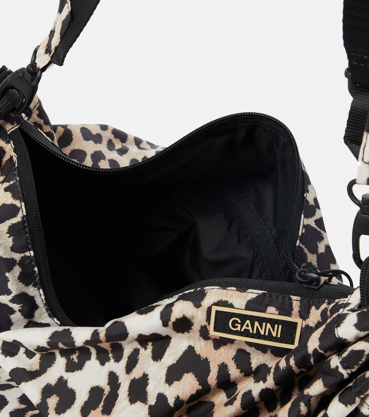 Ganni - Leopard-print shoulder bag GANNI