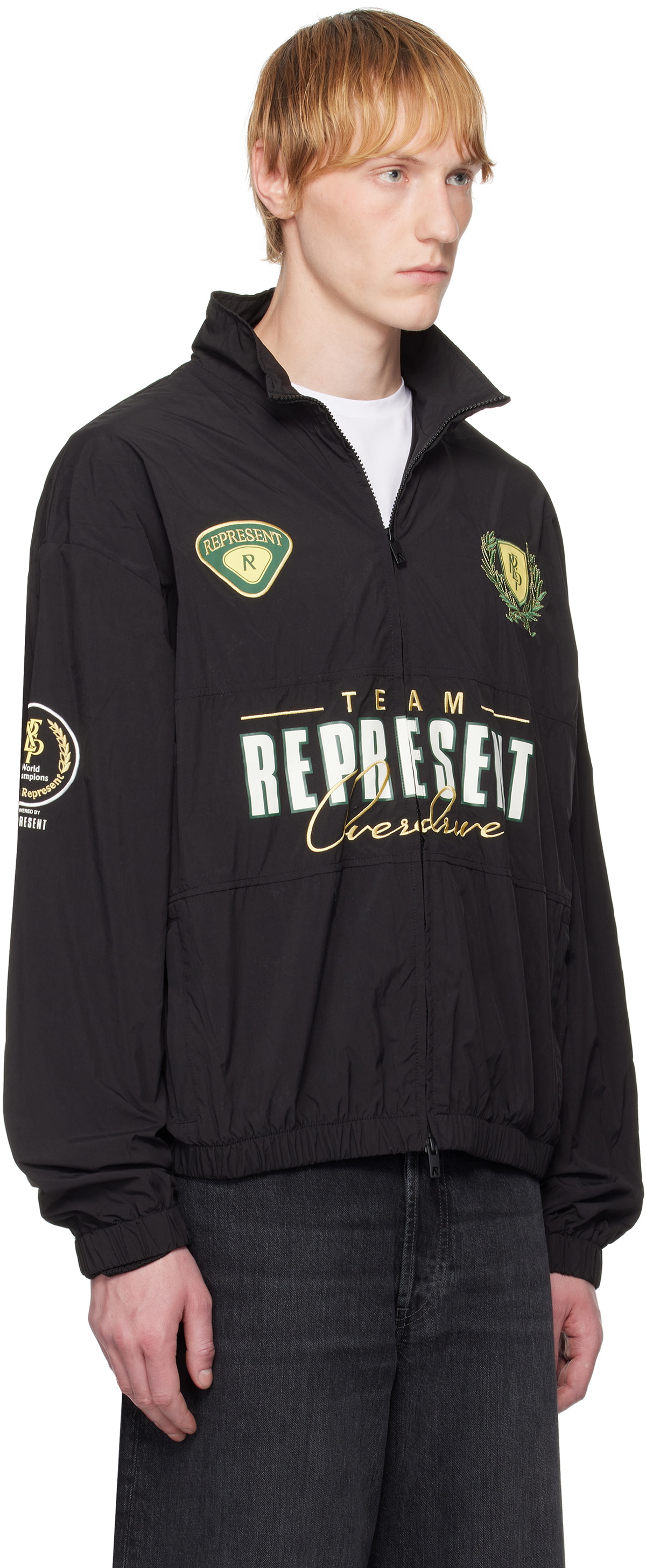 Represent Black 'World Championship' Track Jacket Represent