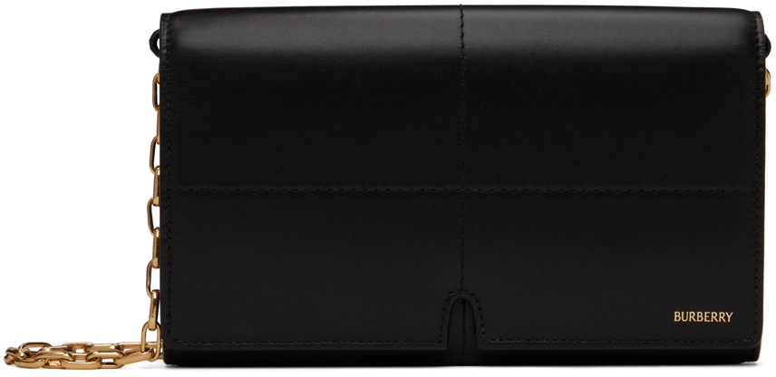 Burberry Black Snip Chain Strap Wallet Bag Burberry