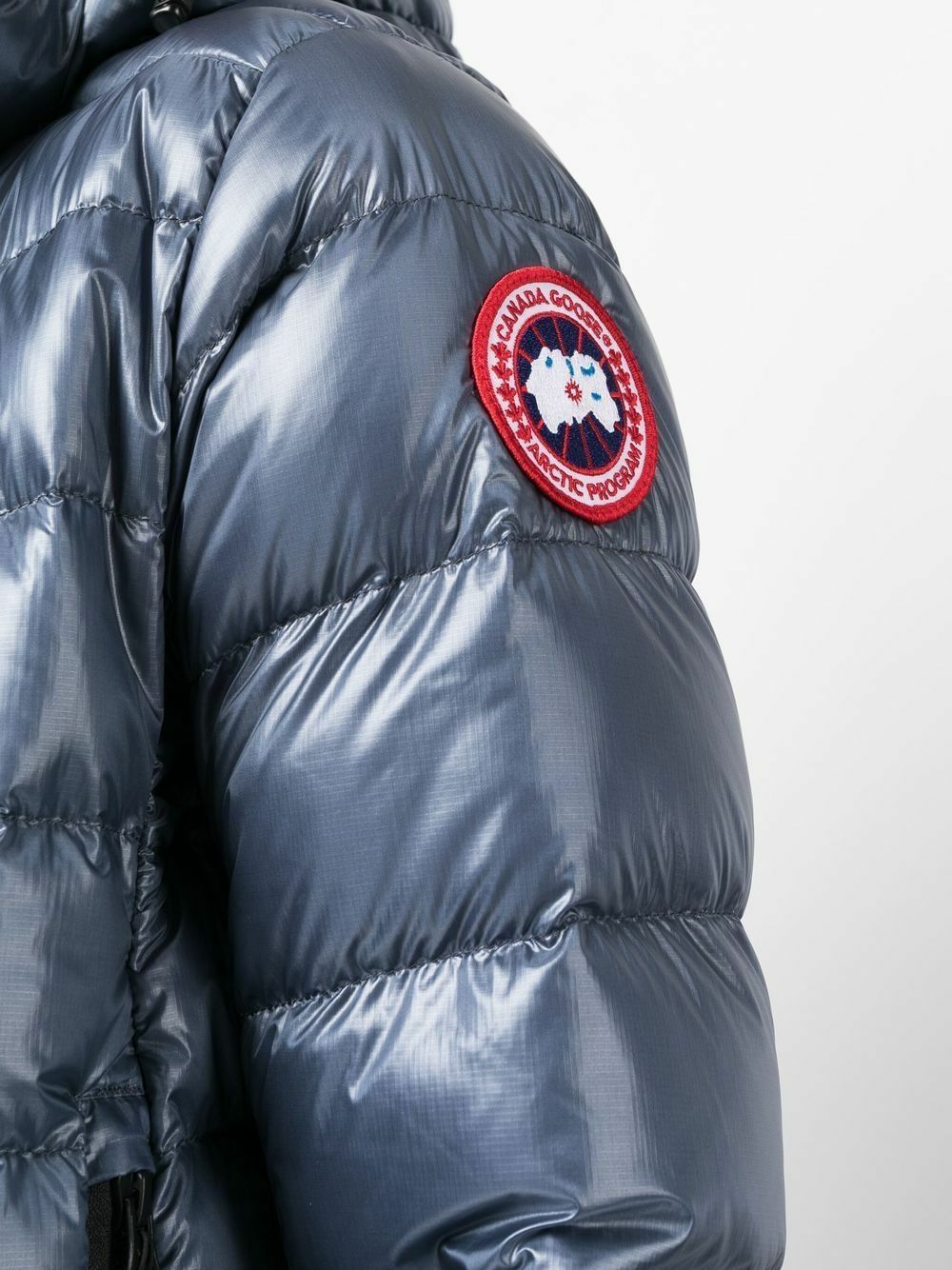 Canada Goose Blue Crofton Hooded Quilted Jacket Canada Goose