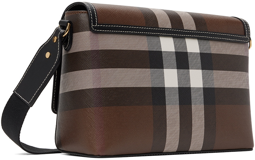 Burberry Brown Check Messenger Bag Burberry