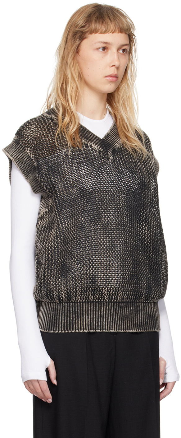 MSGM Black Overdyed Vest MSGM