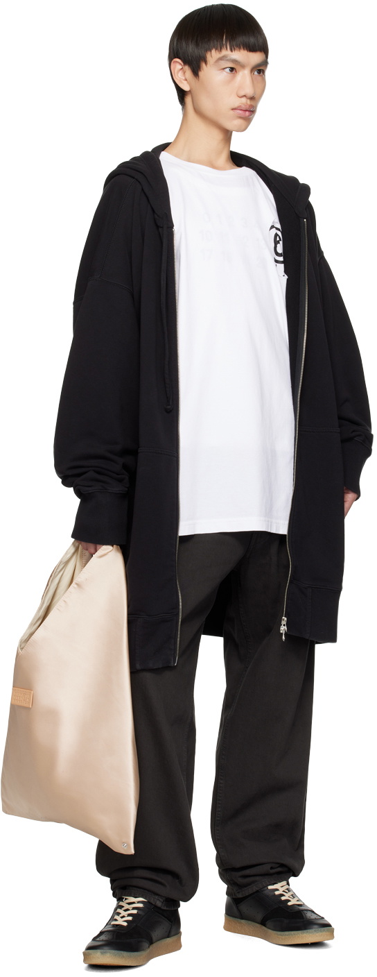 MM6 Maison Margiela Pink Medium Triangle Tote MM6 Maison Margiela