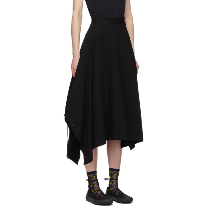 Ys Black Plush Tent Skirt Ys
