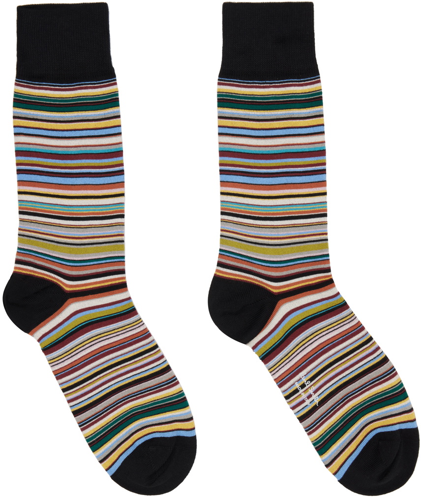 Paul Smith Two-Pack Multicolor Striped Socks Paul Smith