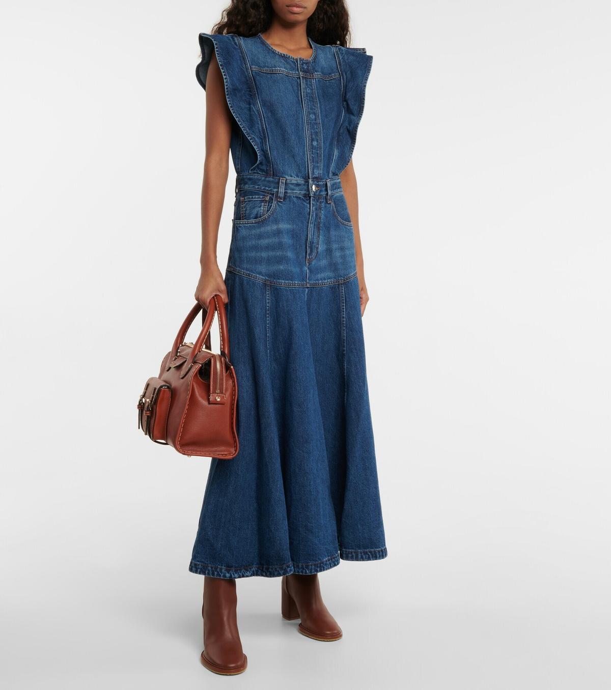 Chloe - Edith leather knee-high boots Chloe