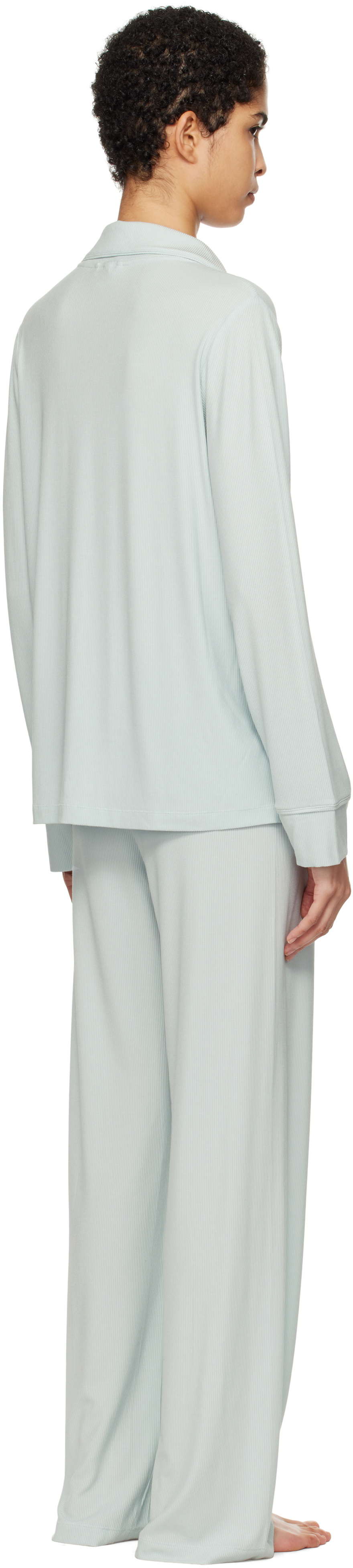 SKIMS Blue Soft Lounge Sleep Pyjama Set SKIMS