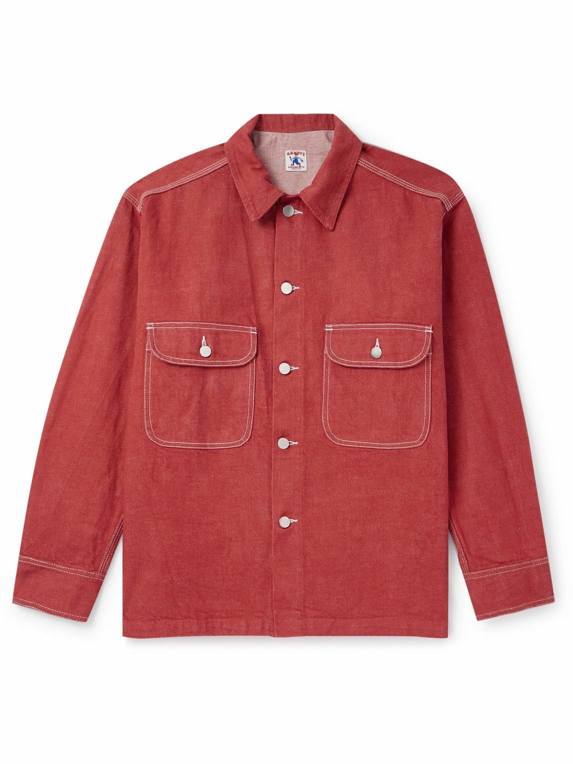 Randy's Garments - Selvedge Denim Overshirt - Red Randy's Garments