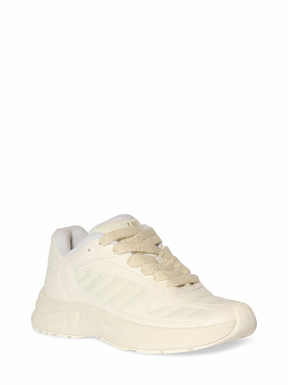 AMI PARIS - Ami Faux Leather Sneakers AMI