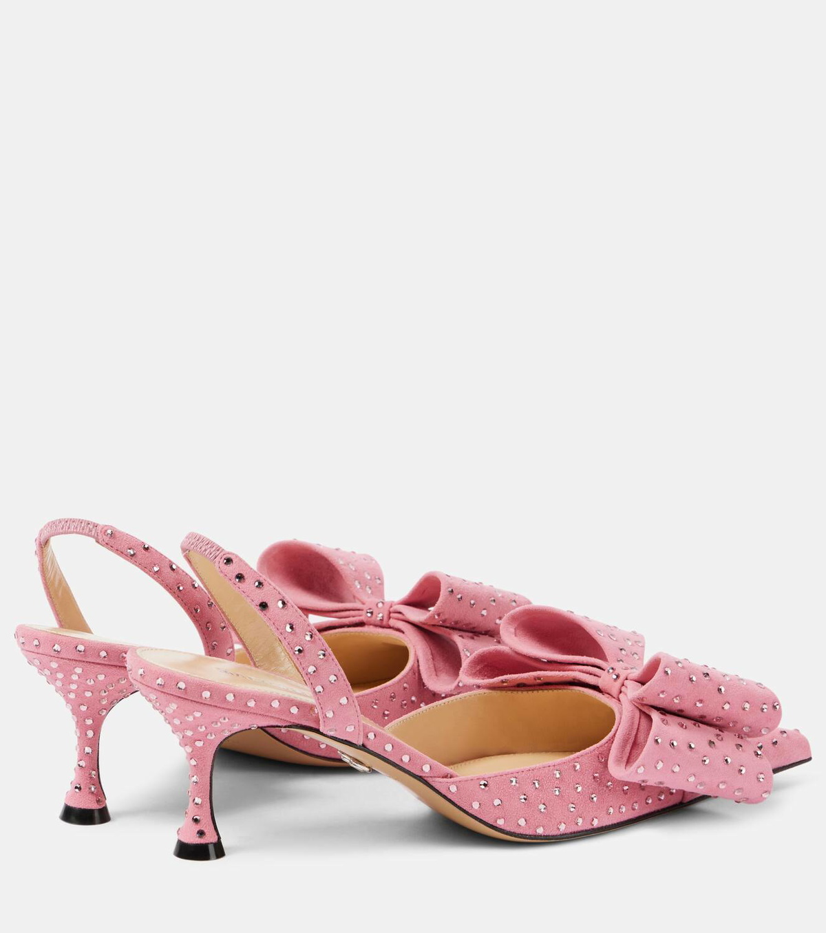 Mach & Mach Le Cadeau suede slingback pumps MACH & MACH