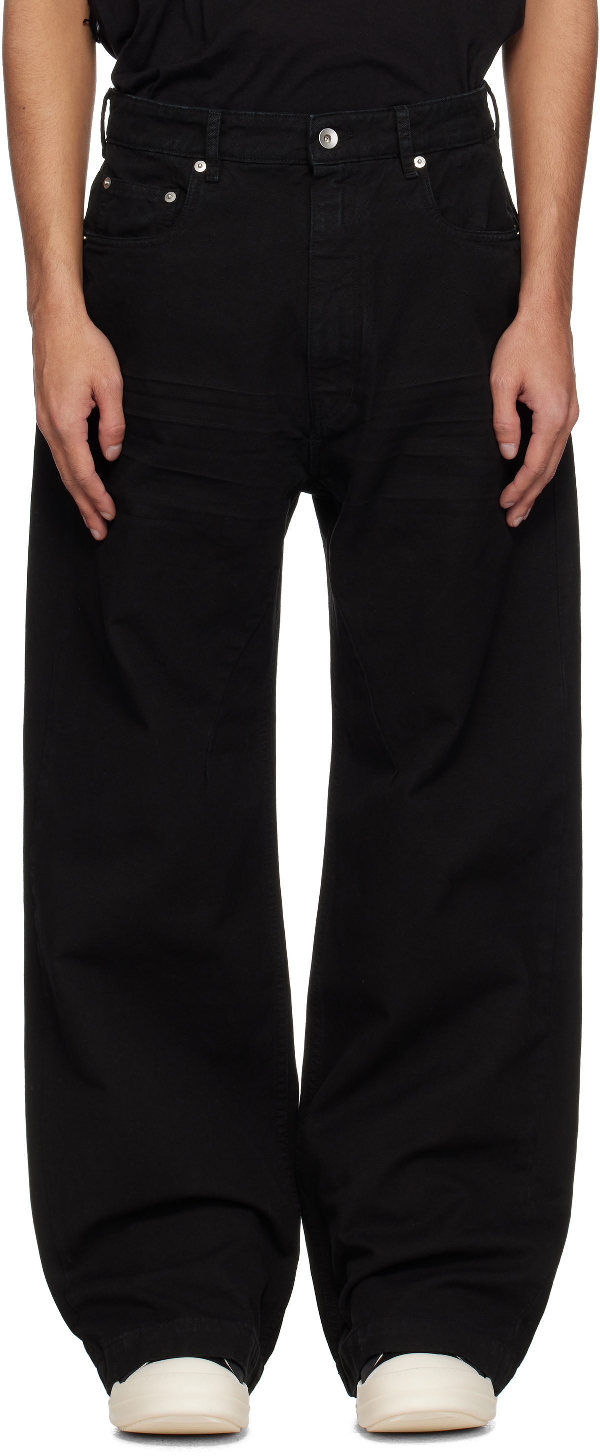 Rick Owens DRKSHDW Black Hollywood Geth Jeans Rick Owens Drkshdw