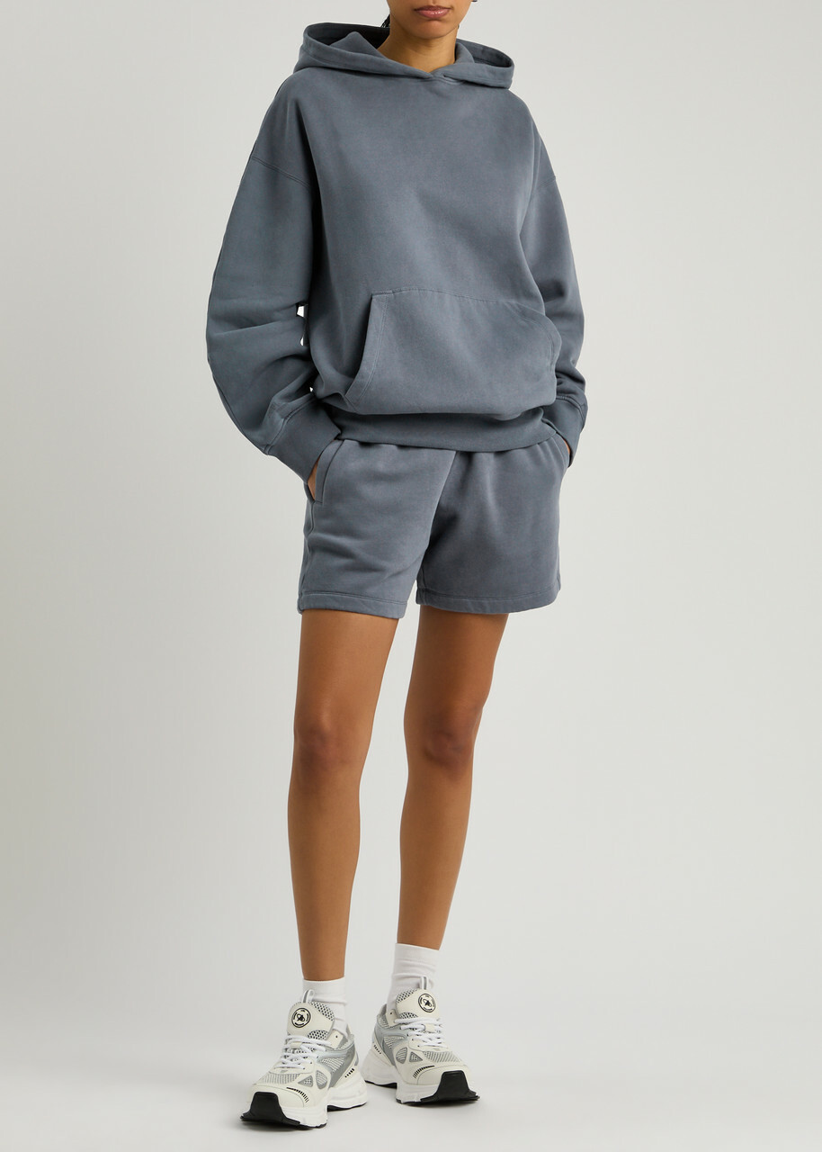 Represent Owners Club Logo Cotton Shorts Blue Represent