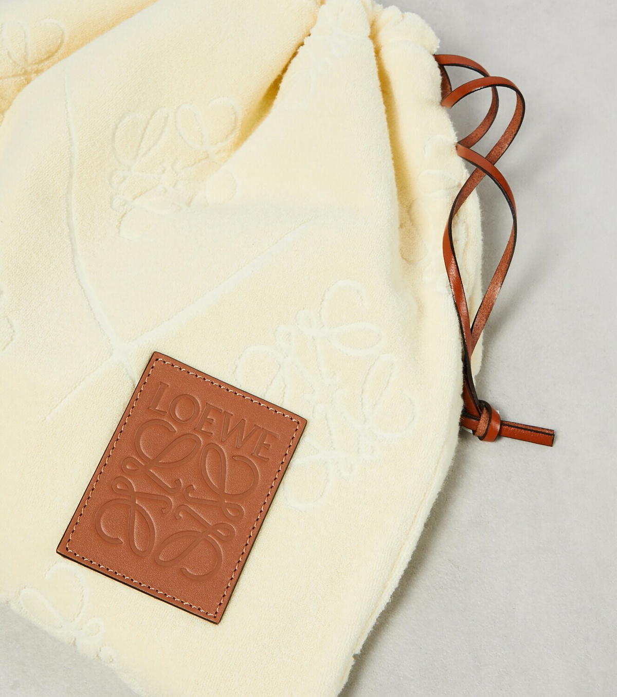 Loewe Anagram terry drawstring pouch Loewe