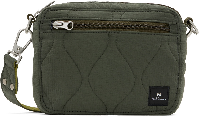 PS by Paul Smith Reversible Green Xbody Messenger Bag PS by Paul Smith