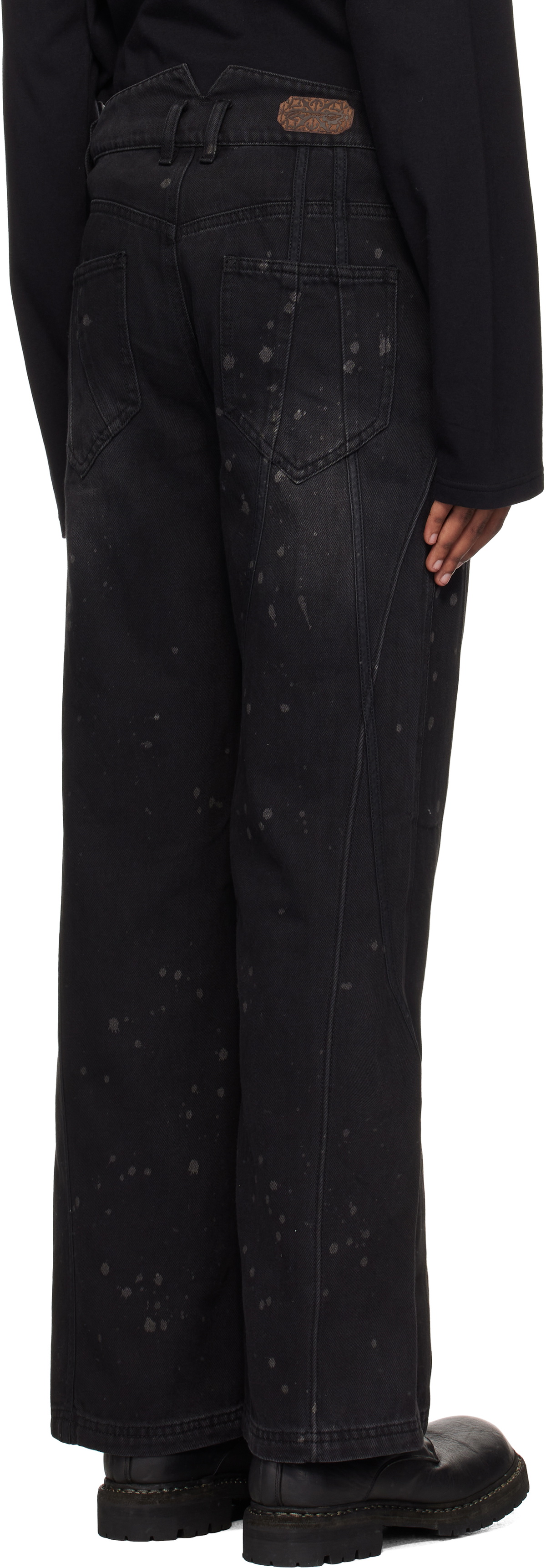 Professor.E Black Tainted Jeans Professor.E