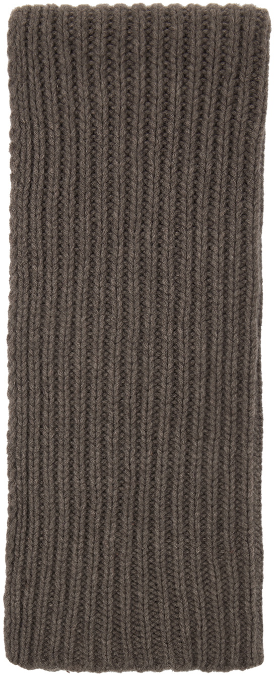 Baserange Brown Wool Scarf Baserange