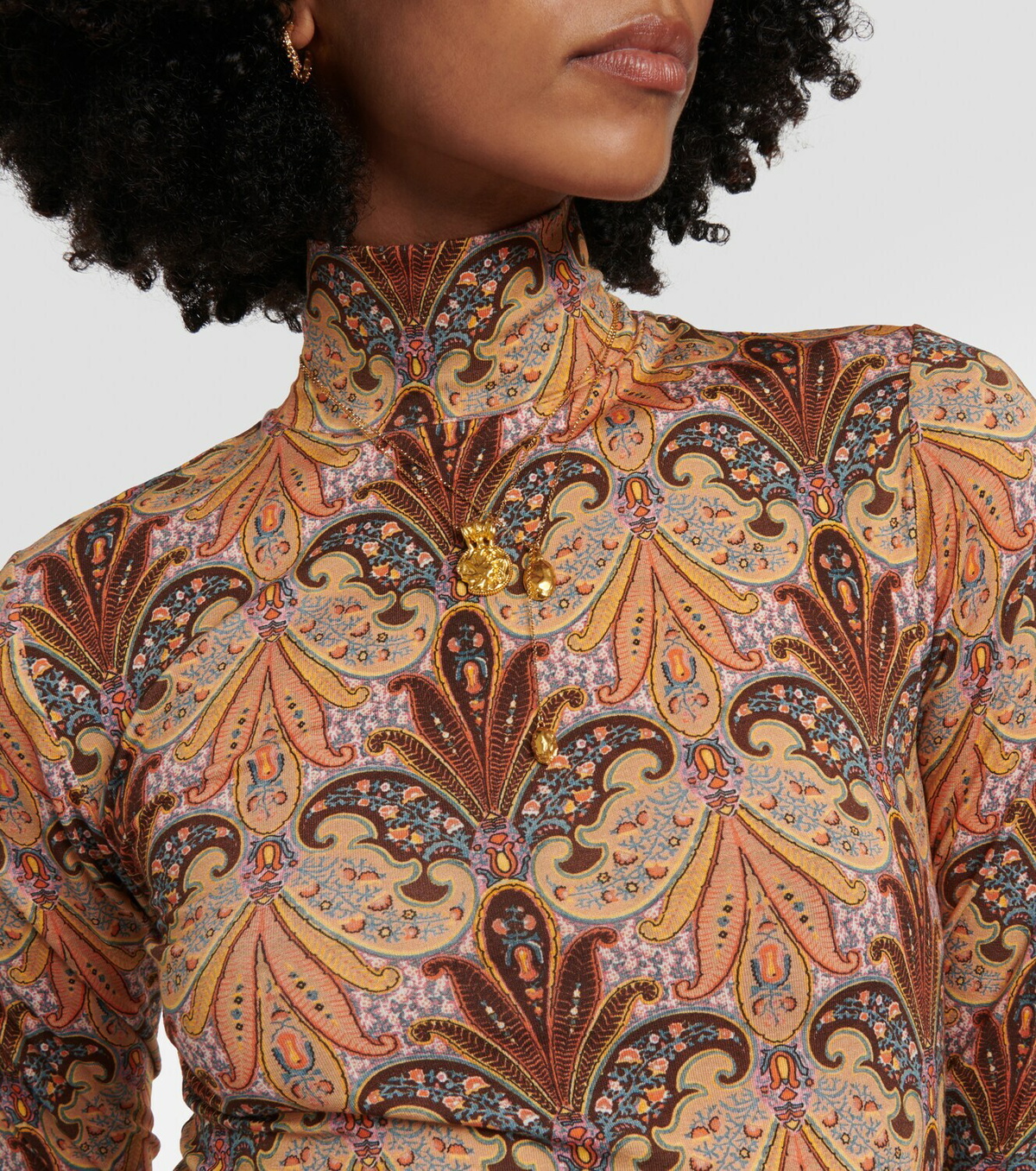 Etro Paisley jersey top Etro