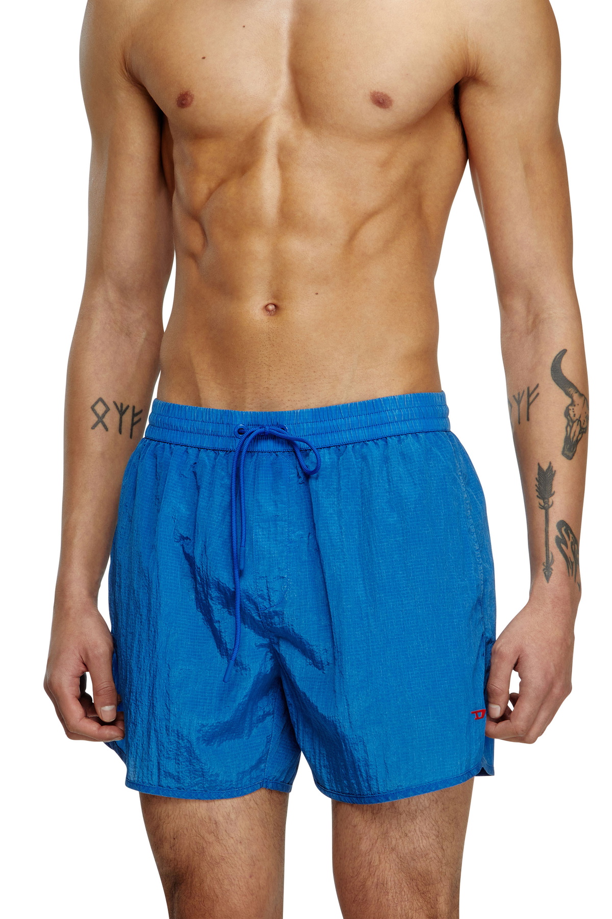 Diesel Mid-length swim shorts in treated ripstop - Swim shorts Mens in ...