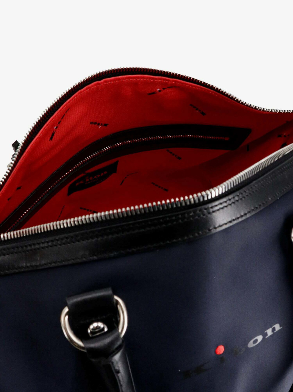 Kiton Ciro Paone Duffle Bag Blue Mens Kiton