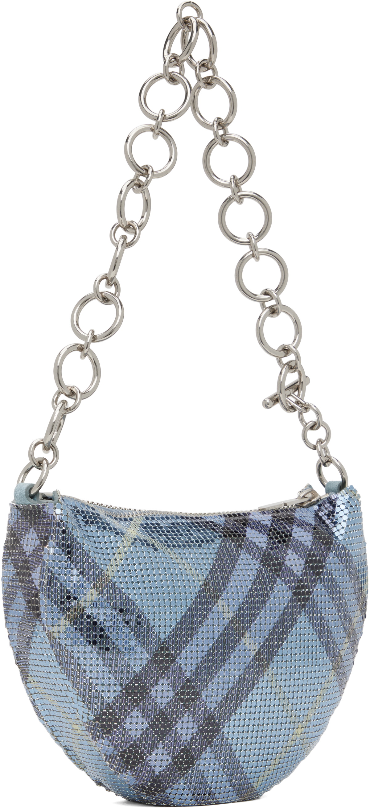 Burberry Blue Chainmail Bag Burberry