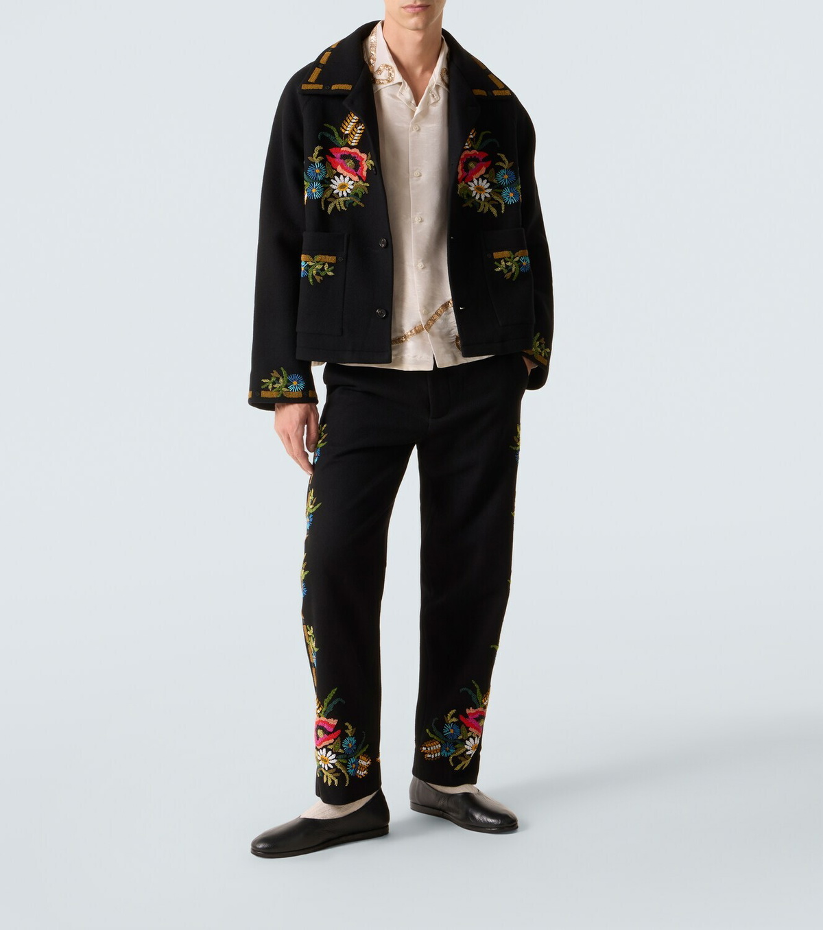 Bode Beaded Aquitaine embellished wool jacket Bode