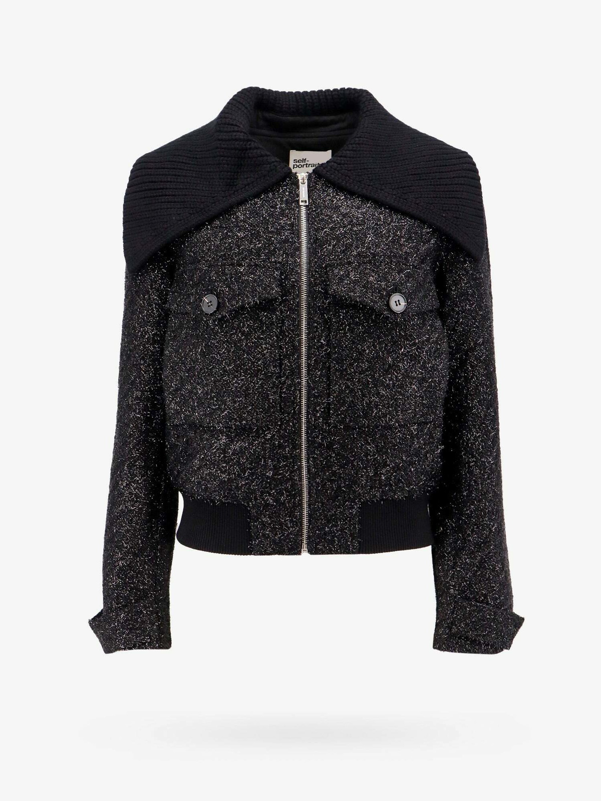 Self Portrait Black Jacket Womens Self-Portrait