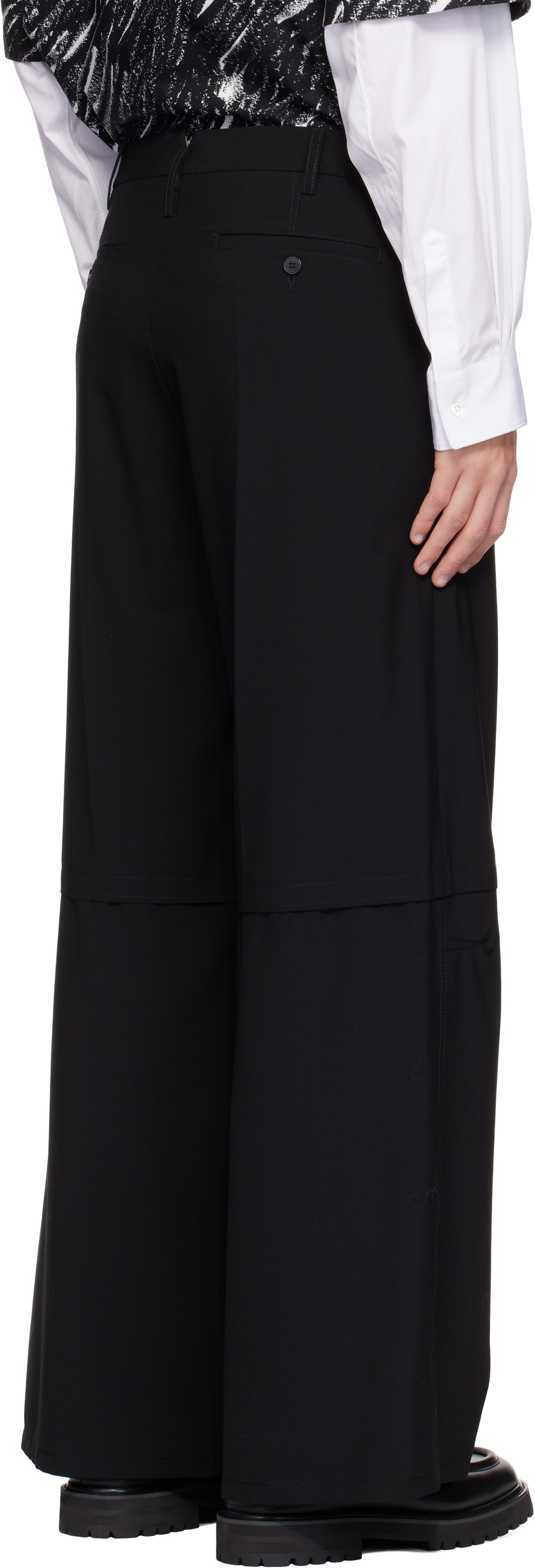 Marni Black Marni Mending Trousers Marni