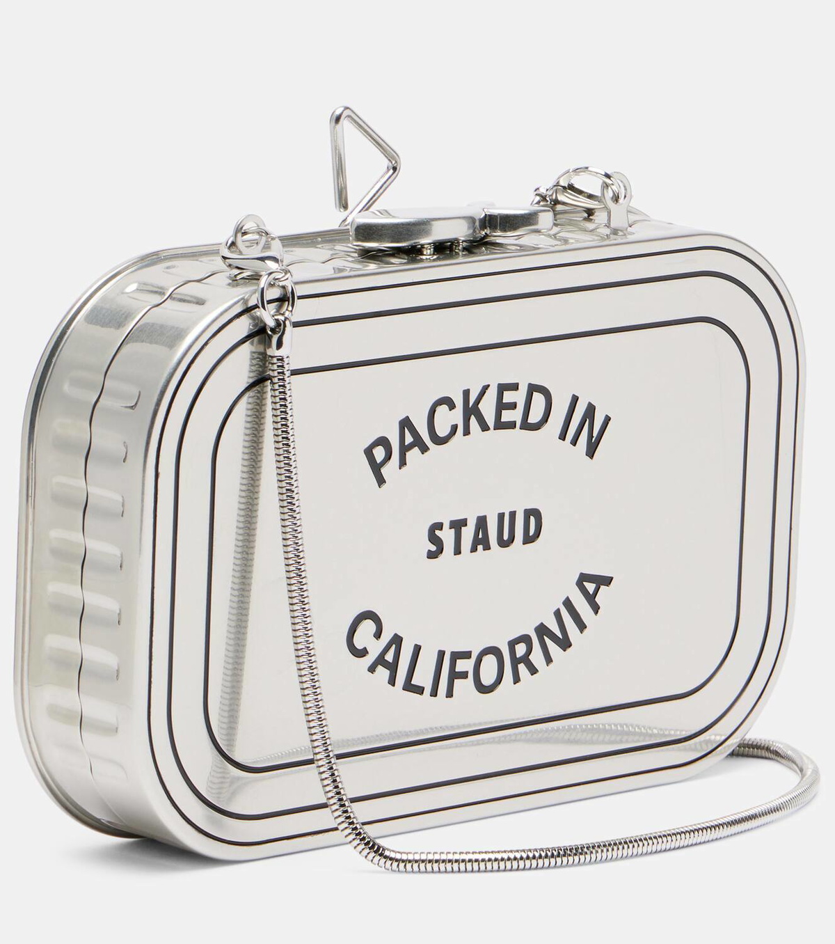 Staud Staudines Tin metal clutch Staud