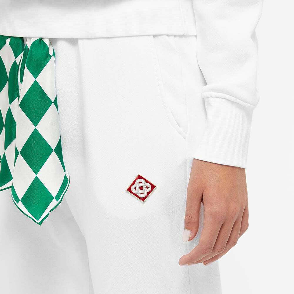 Casablanca Women's Scarf Sweat Pant in Bright White Casablanca